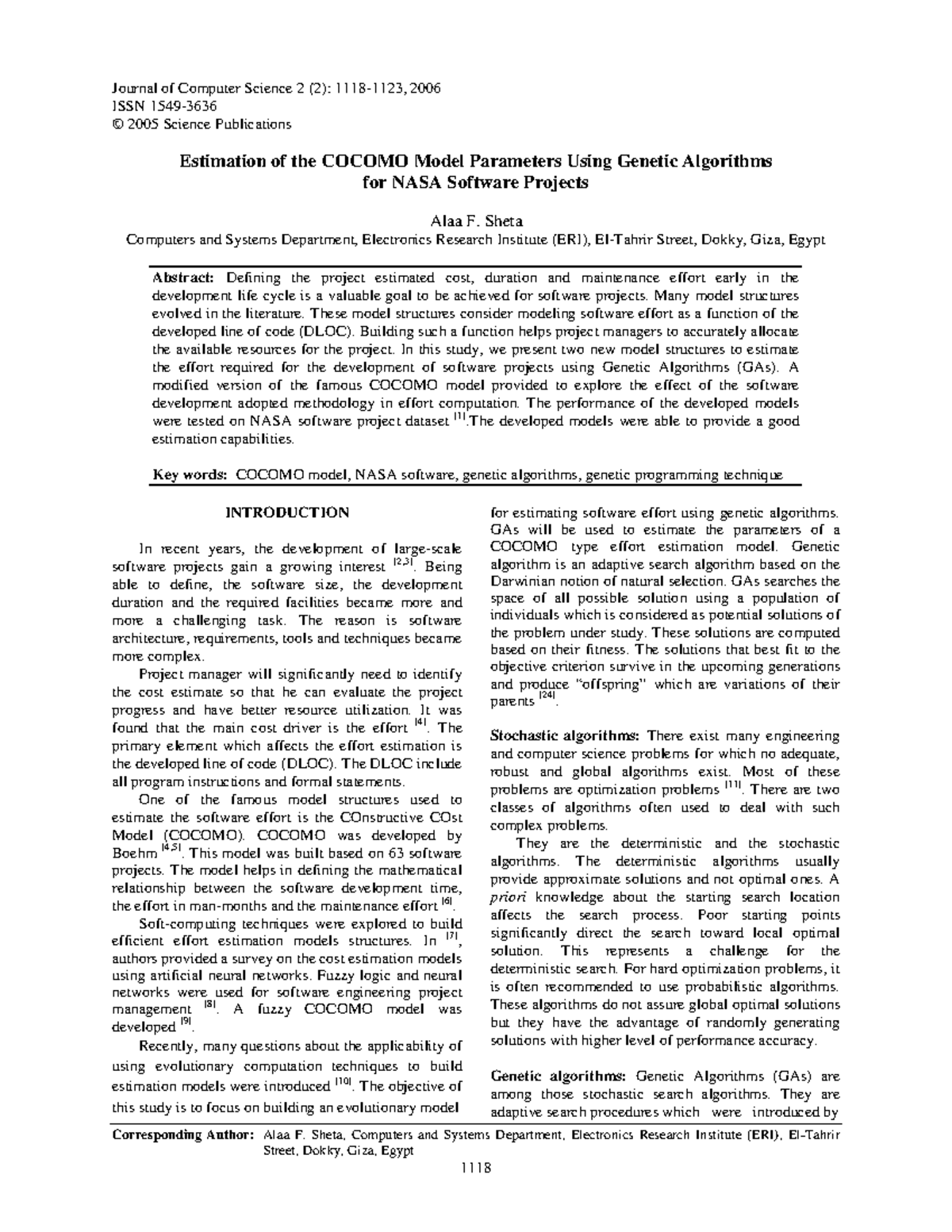 10.1.1 - Journal of Computer Science 2 (2): 1118-1123, 2006 ISSN 1549 ...