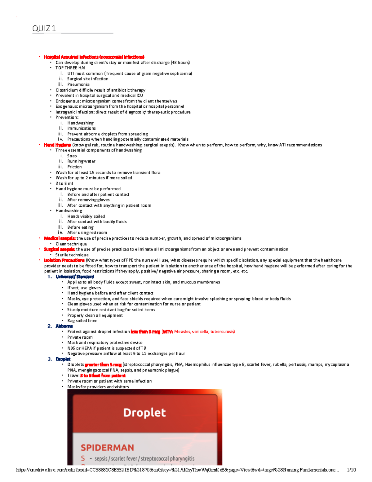 TEST- Quiz 1 - study guide - QUIZ 1 Sunday, August 4, 2019 10:45 PM ...