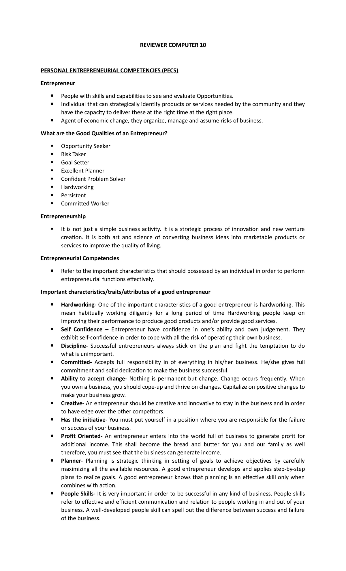 Grade 10 Reviewer 1 - bhjb hn - REVIEWER COMPUTER 10 PERSONAL ...