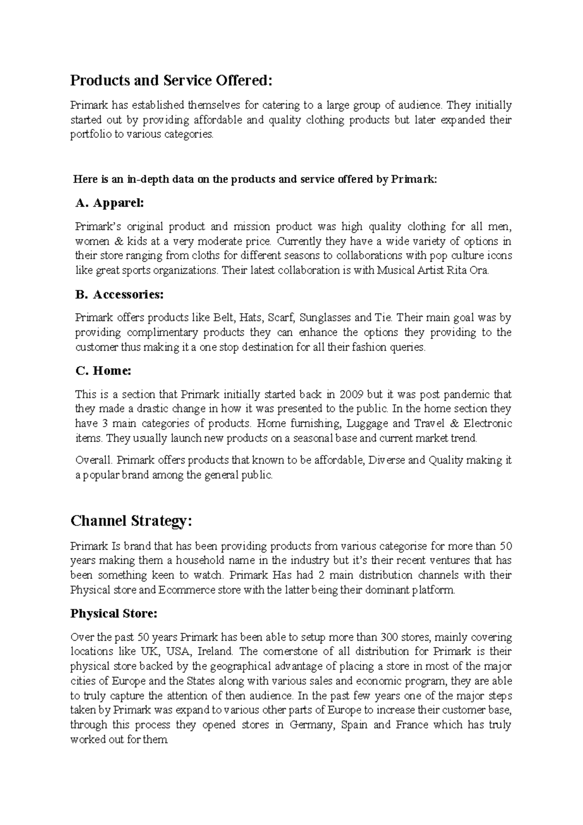 Humber College Project work by group for marketing subject under final ...