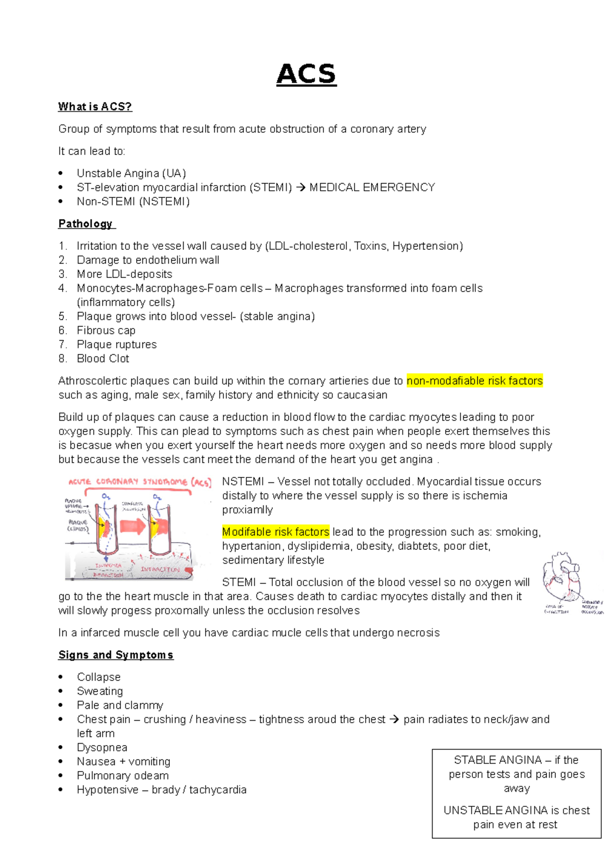 ACS Notes - PY6010 - KUL - Studocu
