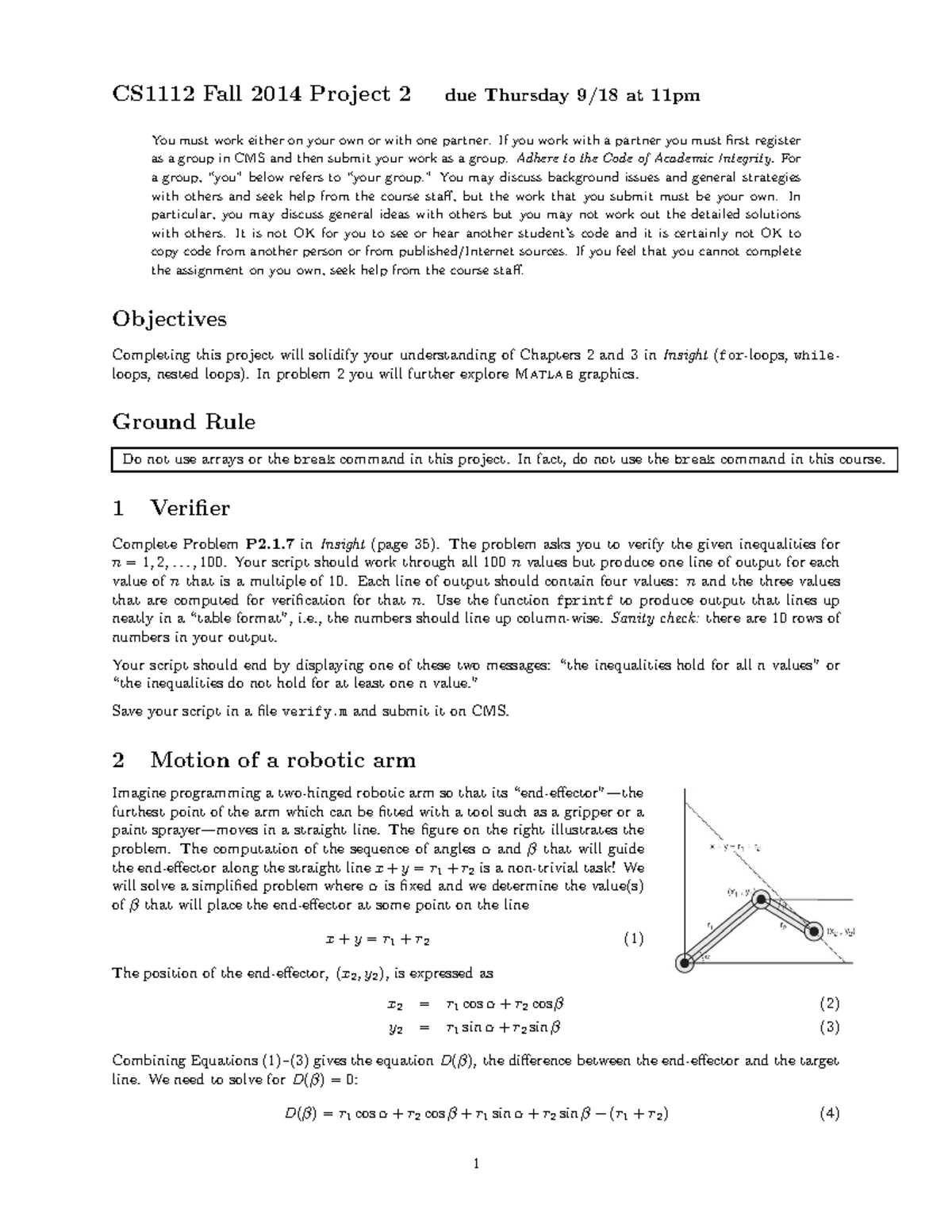 P2fa14 Assignments From Cs 1112 By Professor Daisy Fan During Fall 2014 Cs1112 Fall 2014 