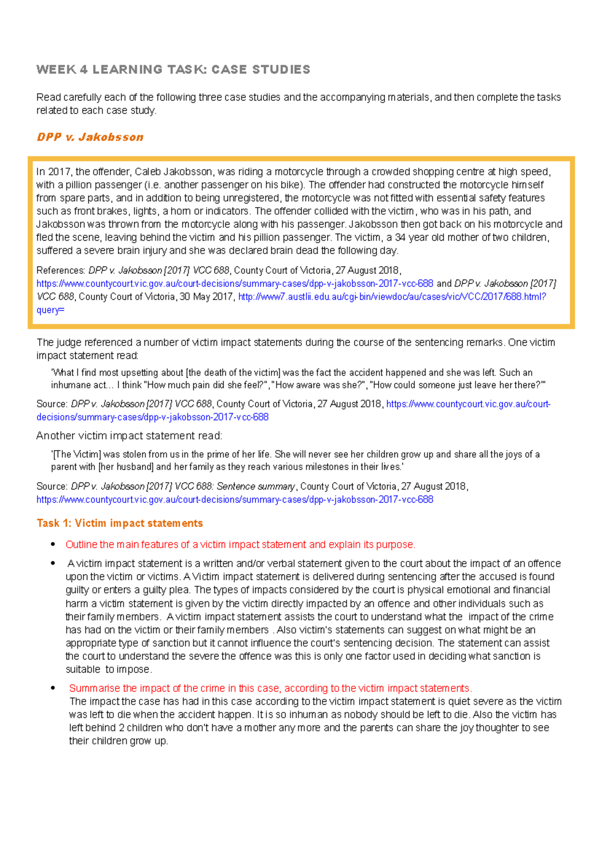 Term 3 - Week 4 learning task sentencing case studies Rishi - WEEK 4 ...