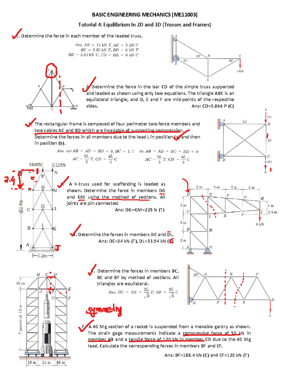 Tutorial- 4(BEM) - Practice Material of Basic Engineering Mechanics ...