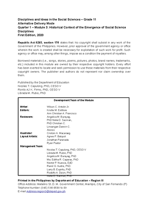 Models of Disability (1) - Yana, Hecel Rose - of Disabilityof ...