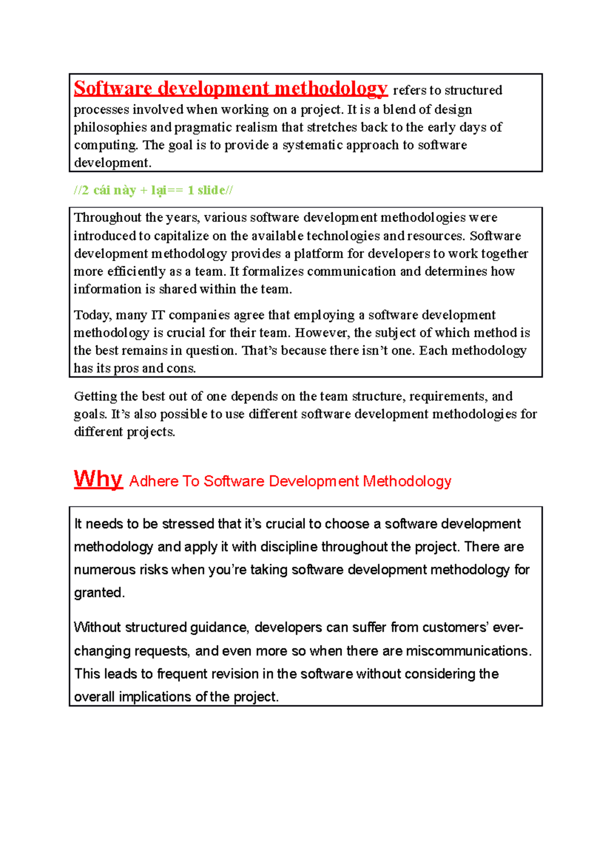 Software development methodologies - It is a blend of design ...