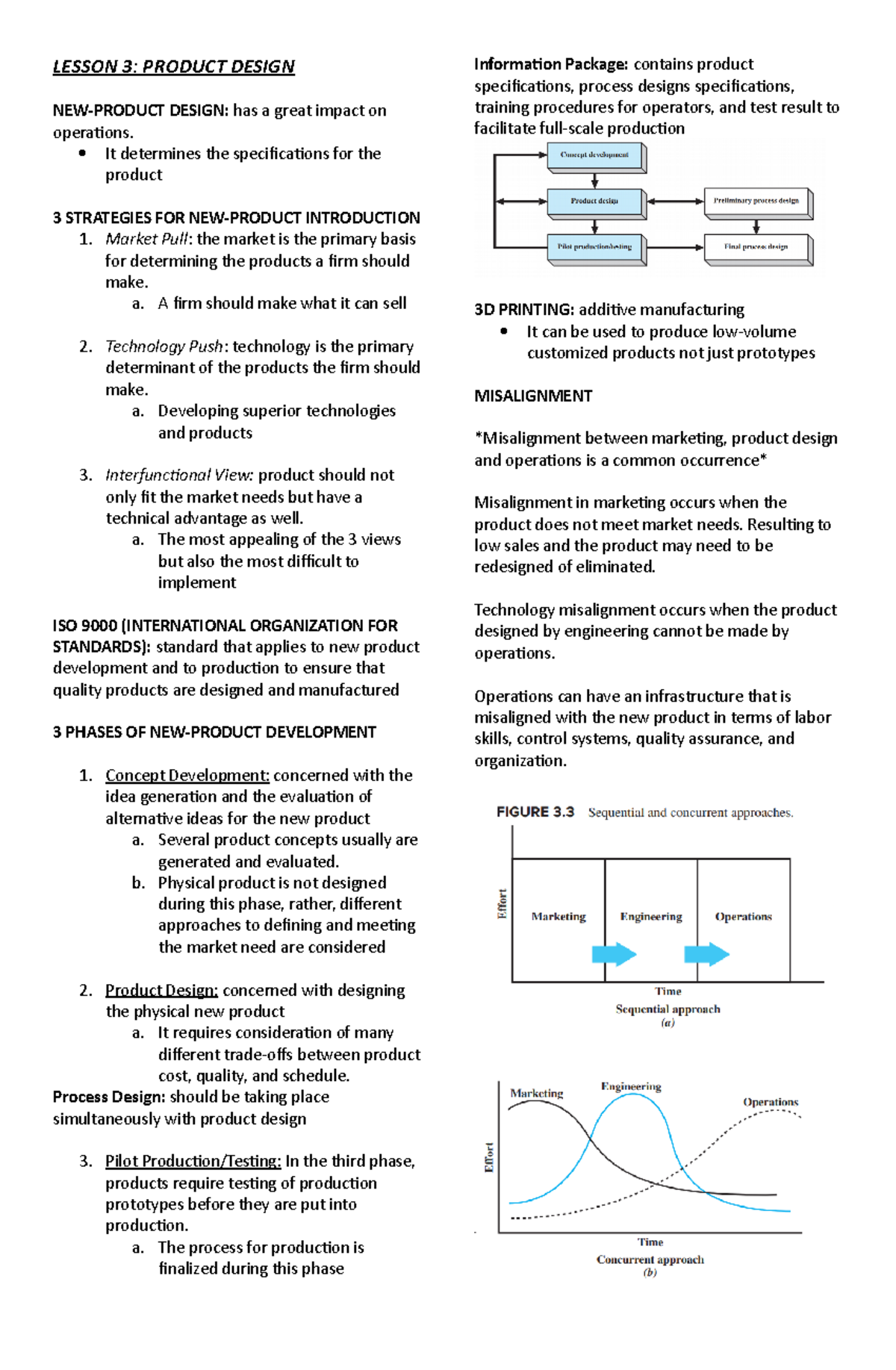 CHAP 3 AND 4 TQM - TQM notes - LESSON 3: PRODUCT DESIGN NEW-PRODUCT ...