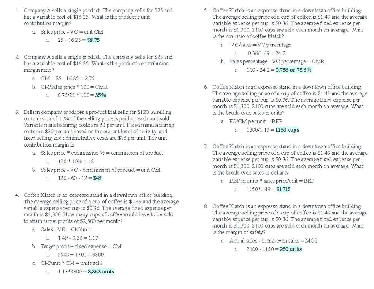 Chapter 5 and 8 PPT Lecture Questions - ACC 202 - UNLV - Studocu