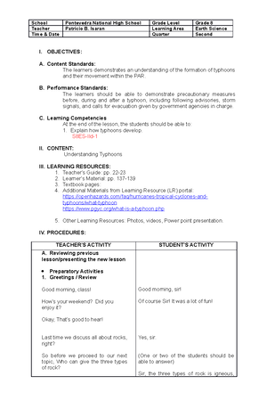 Sample DLL Grade 10 - Department of Education Region VI – Western ...