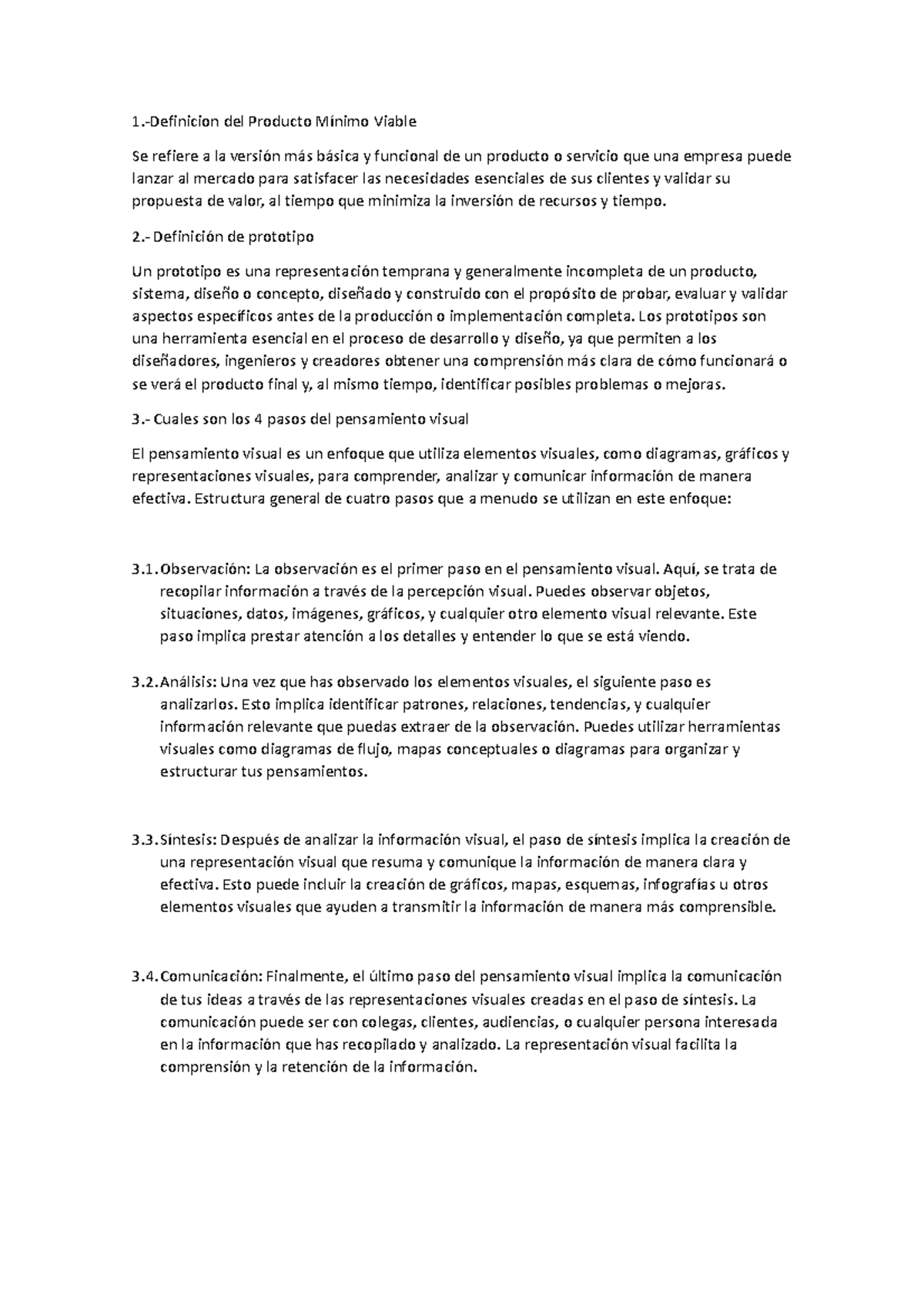 Producto Mínimo Viable para el Consumidor Objetivo - Daniel Guerrero ...