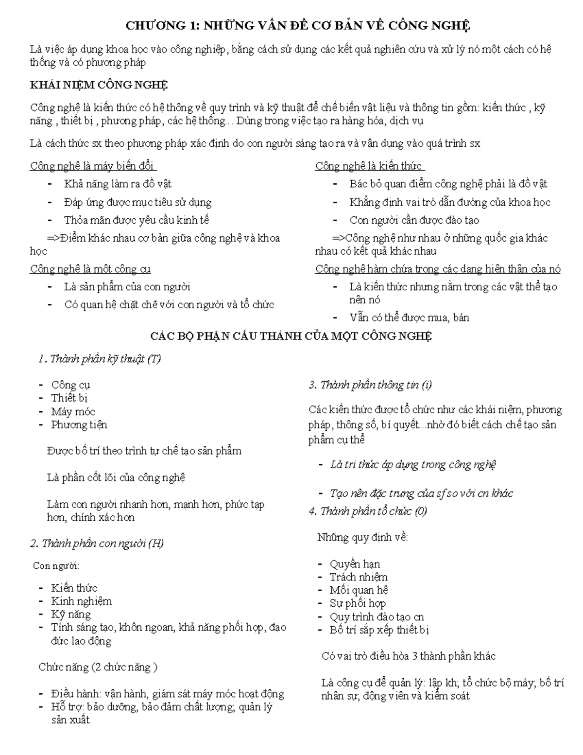 QTCN (chiều t7) - quản trị học - CHƯƠNG 1: NHỮNG VẤN ĐỀ CƠ BẢN VỀ CÔNG ...