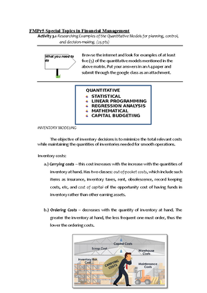 Module 2 Lesson 1-3 - Financial Management Module 2 Lesson 1- Lesson 1 ...
