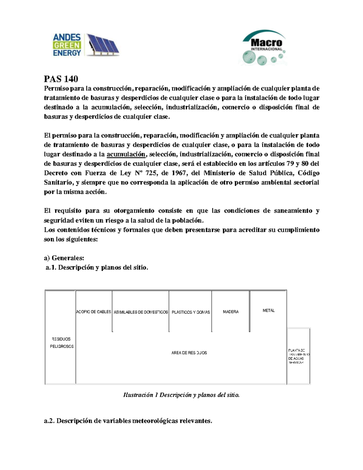 PAS 140 - Documento de ejemplo extraido de internet, autoría de Andes ...