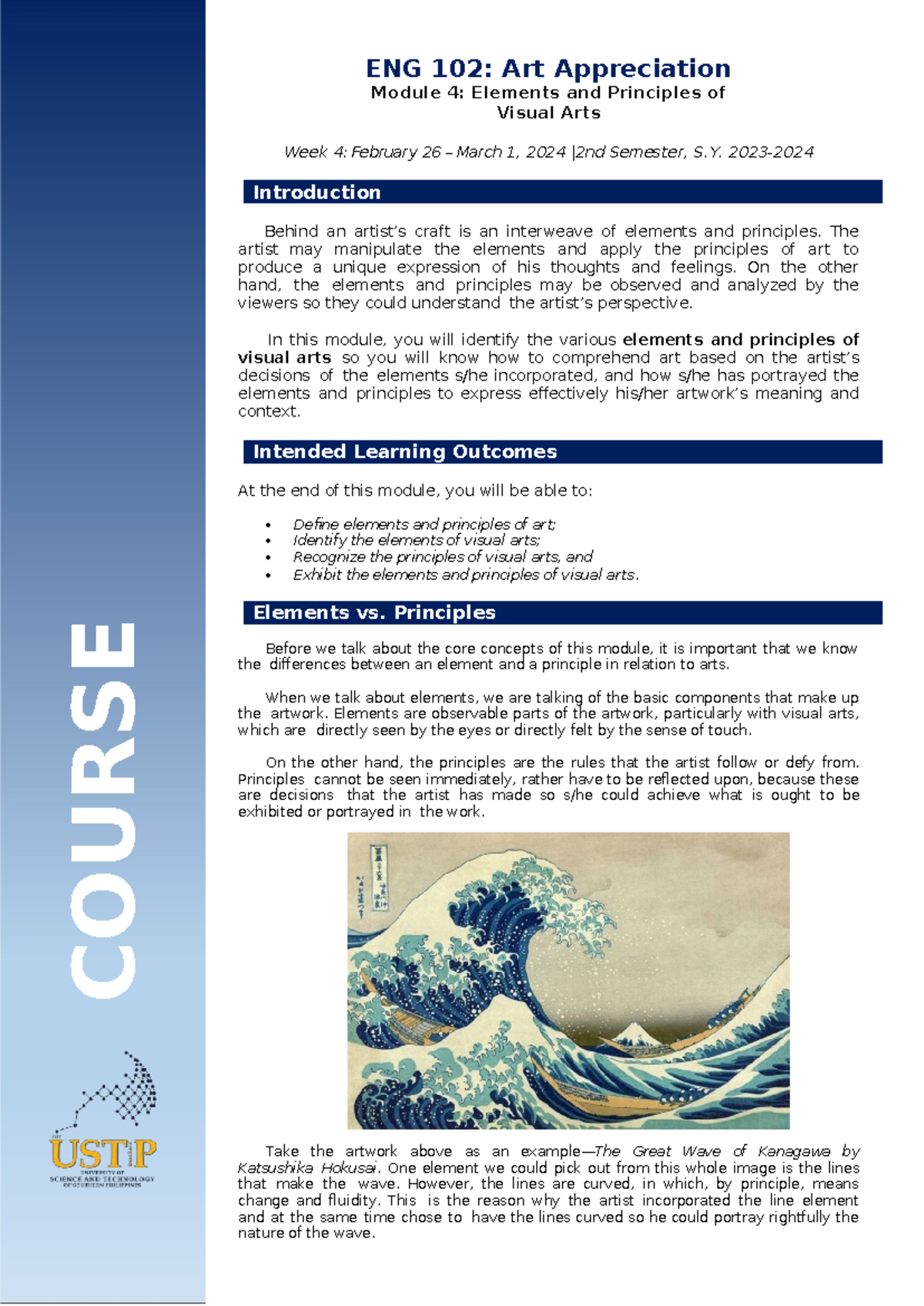 ART Appreciation Module 4 - Elements and Principles of Visual Arts ...