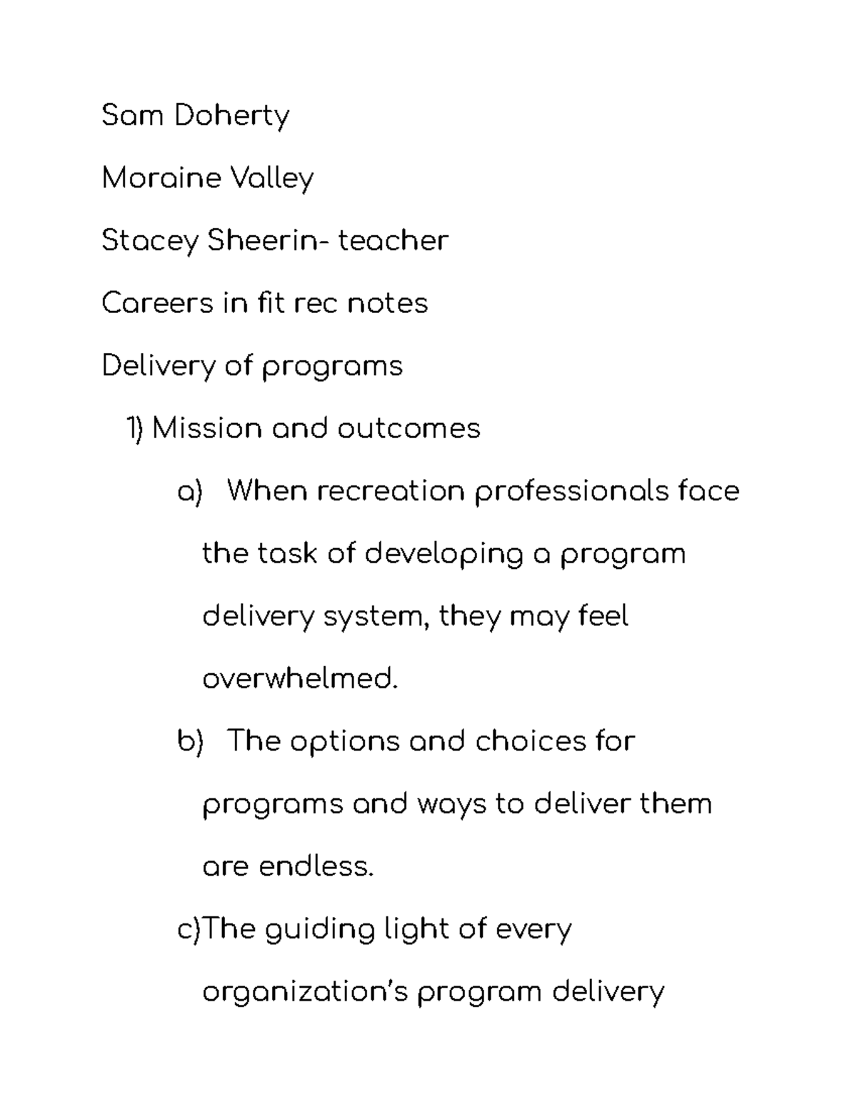 CFR2 - notes - Sam Doherty Moraine Valley Stacey Sheerin- teacher ...