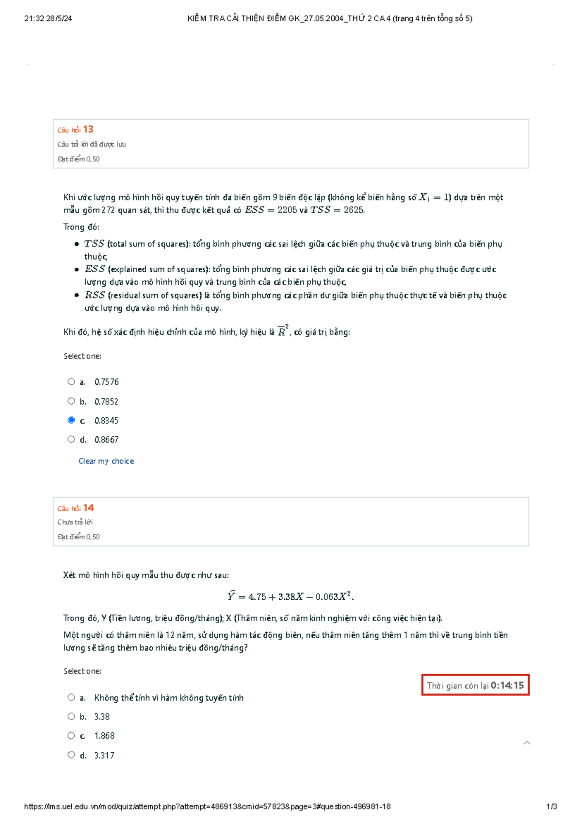 KIỂM-TRA-CẢI-THIỆN-ĐIỂM-GK_27.05.2004_THỨ-2-CA-4-trang-4-trên-tổng-số-5. - Câu hỏi 13 Câu trả ...