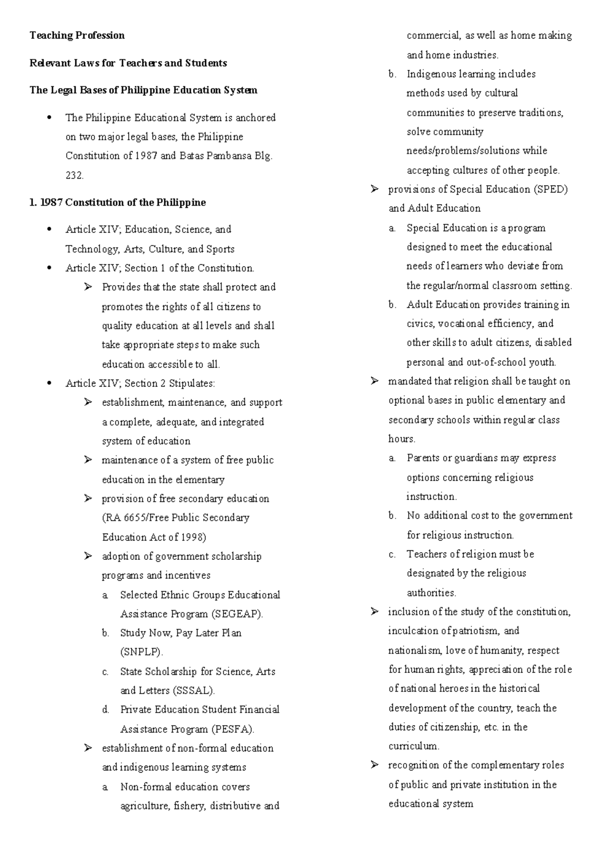 Teaching- Profession - reviewer - Teaching Profession Relevant Laws for ...
