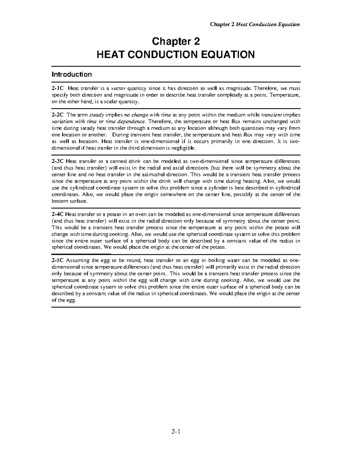 Chp 02 Solutions - Heat and mass transfer youns c angel book chapter 2 ...
