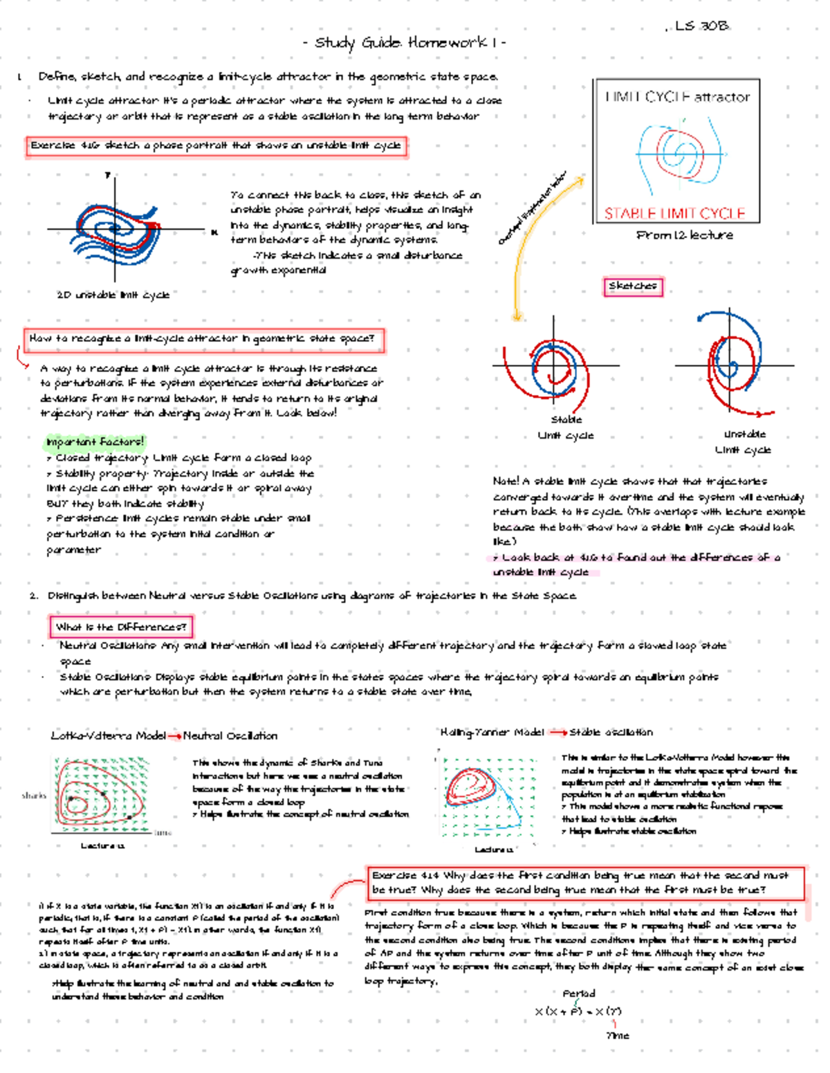 Life Science 30B HW 1 - Study Guide: Homework 1 - , LS 30B Define ...