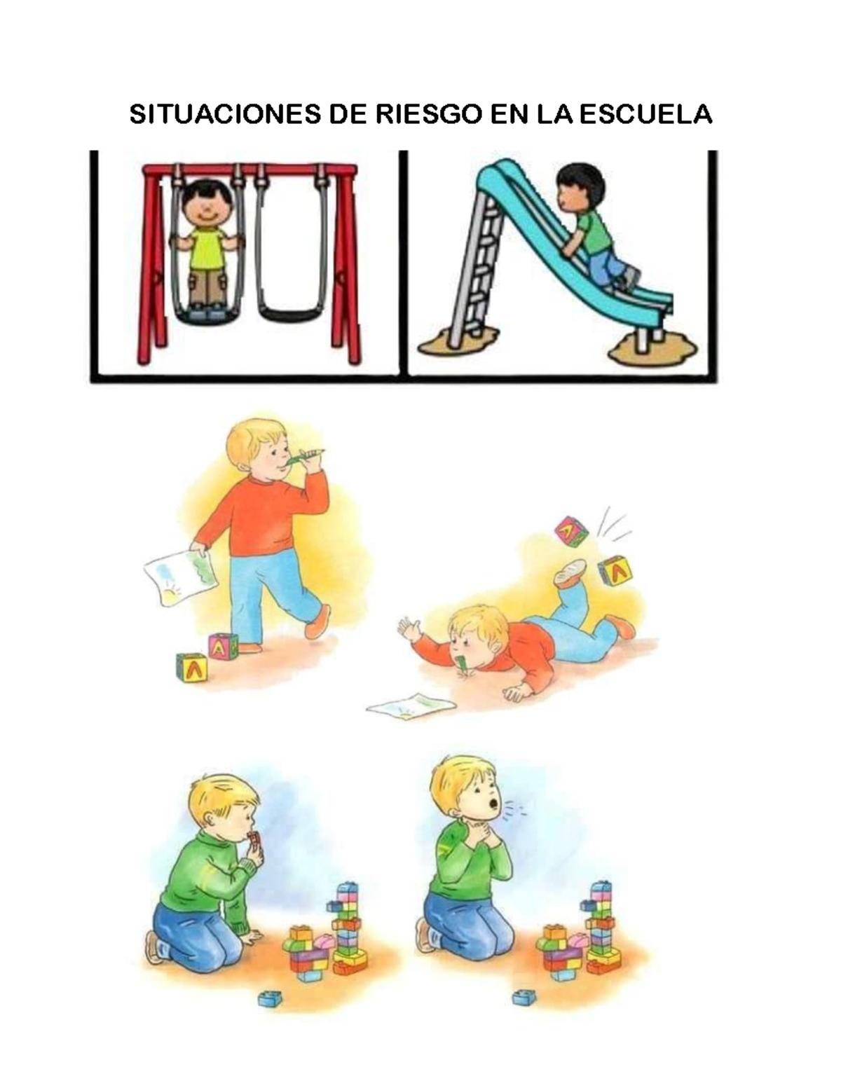 Situaciones DE Riesgo EN LA Escuela - Planeación en la escuela ...