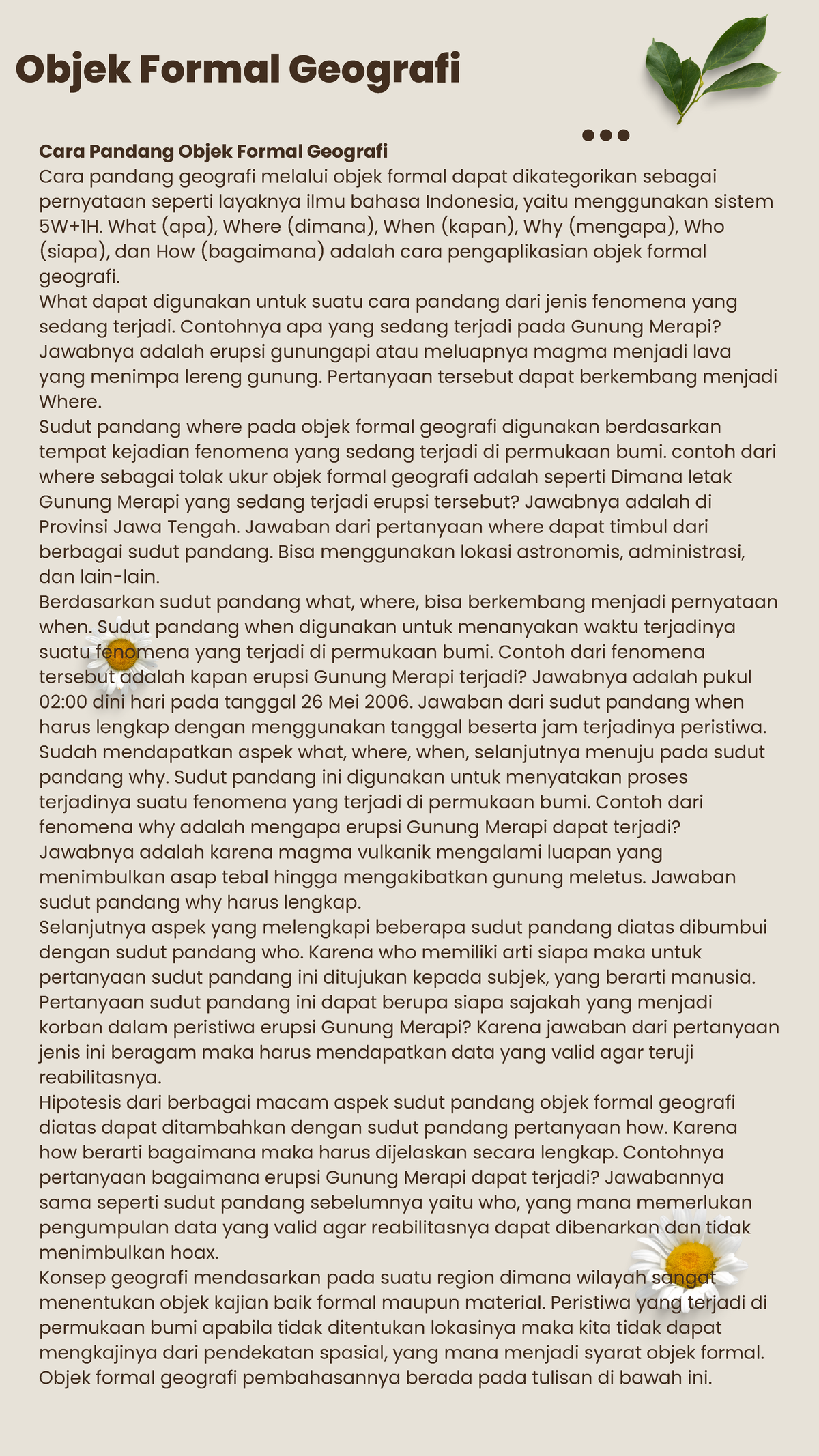 5. cara pandang objek formal geografi - Cara Pandang Objek Formal ...