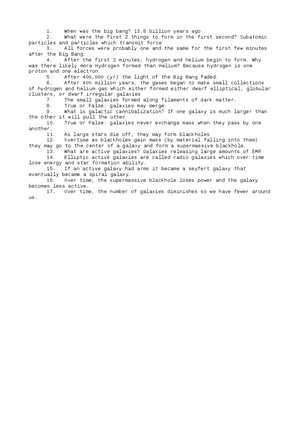 Internet Lab Activity Beyond the Milky Way Student - Webquest “Beyond ...