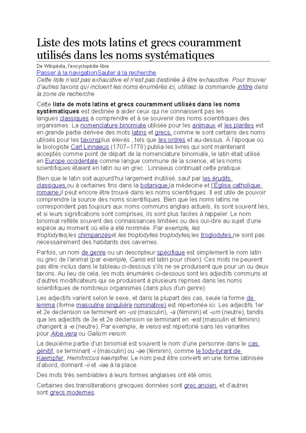 Liste Des Mots Latins: Liste Des Expressions En Latin – WUTTL