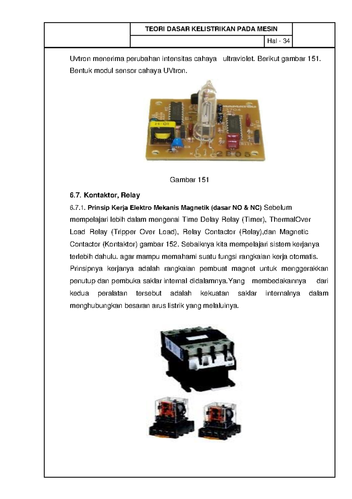 Materi Listrik 11 - Kontaktor, Relay - 34 TEORI DASAR KELISTRIKAN PADA ...