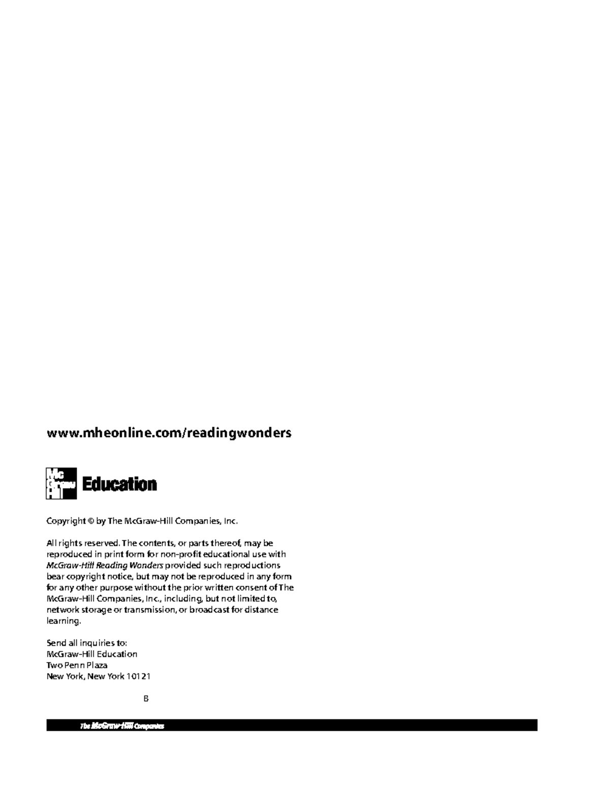 Reading Wonders.Assessment.Selection tests - Copyright © by The McGraw ...