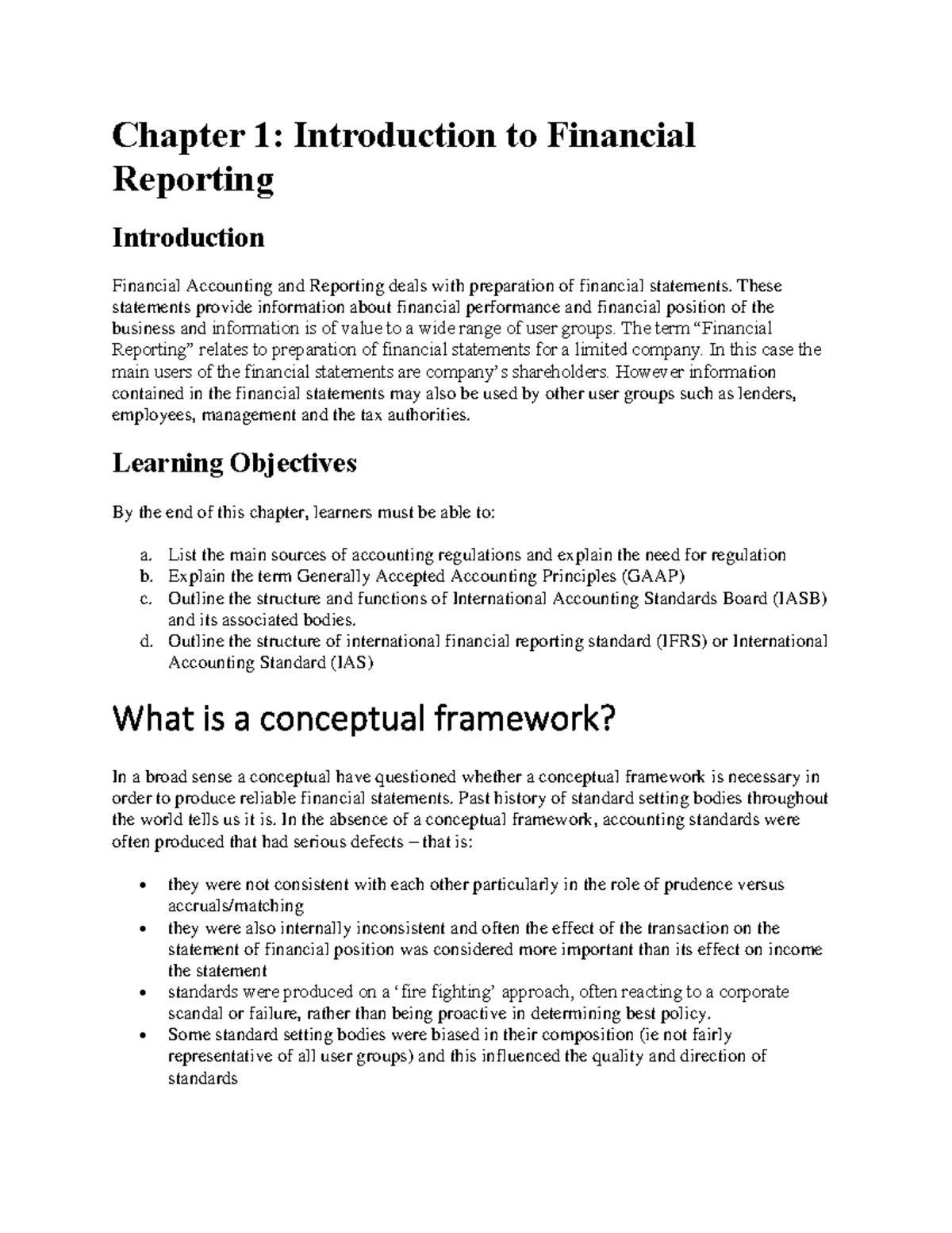 Chapter 1 Conceptual Framework - Chapter 1: Introduction to Financial ...