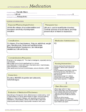 Lamotrigine ATI Medication for ATI template - ACTIVE LEARNING TEMPLATES ...