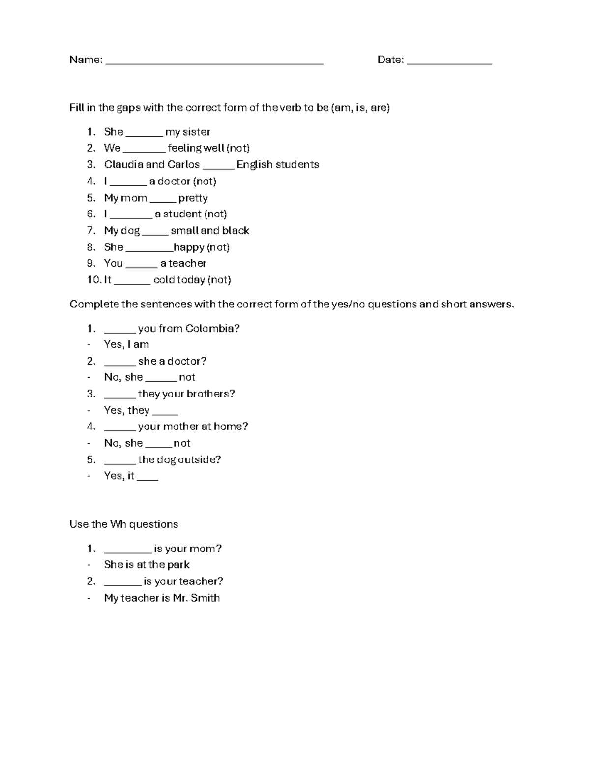 Exam level 1 - Quiz - Name ...