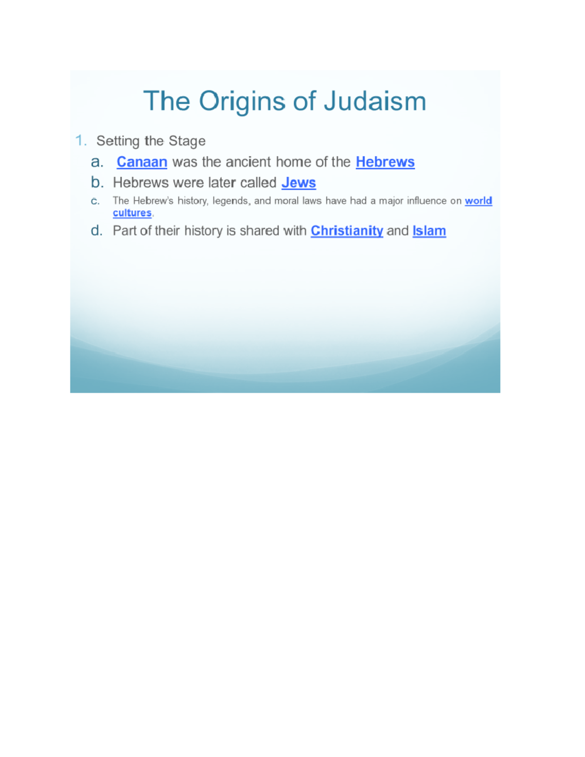Judaism - Studocu