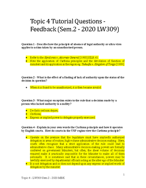 [Solved] Explain in your own words the Carltona principle and how it ...