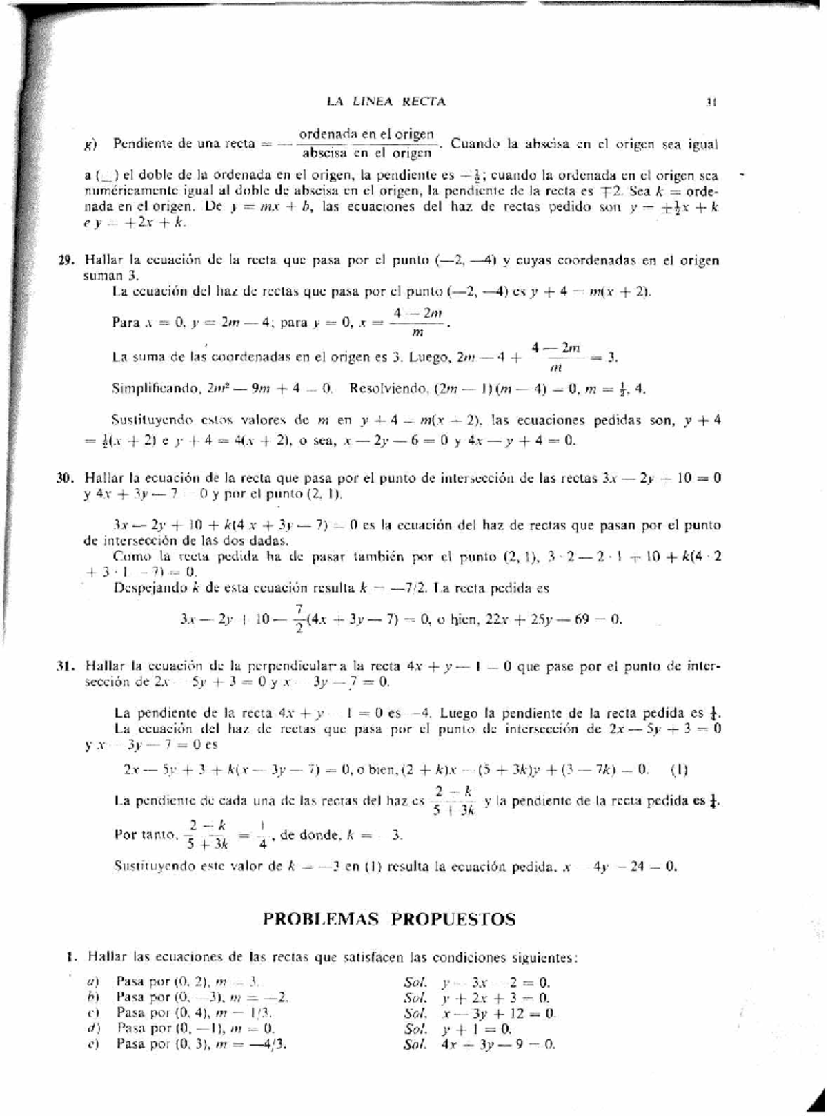 Ejercicios mejoramiento de nota leccion - LA L l N E A RECTA 31 ...
