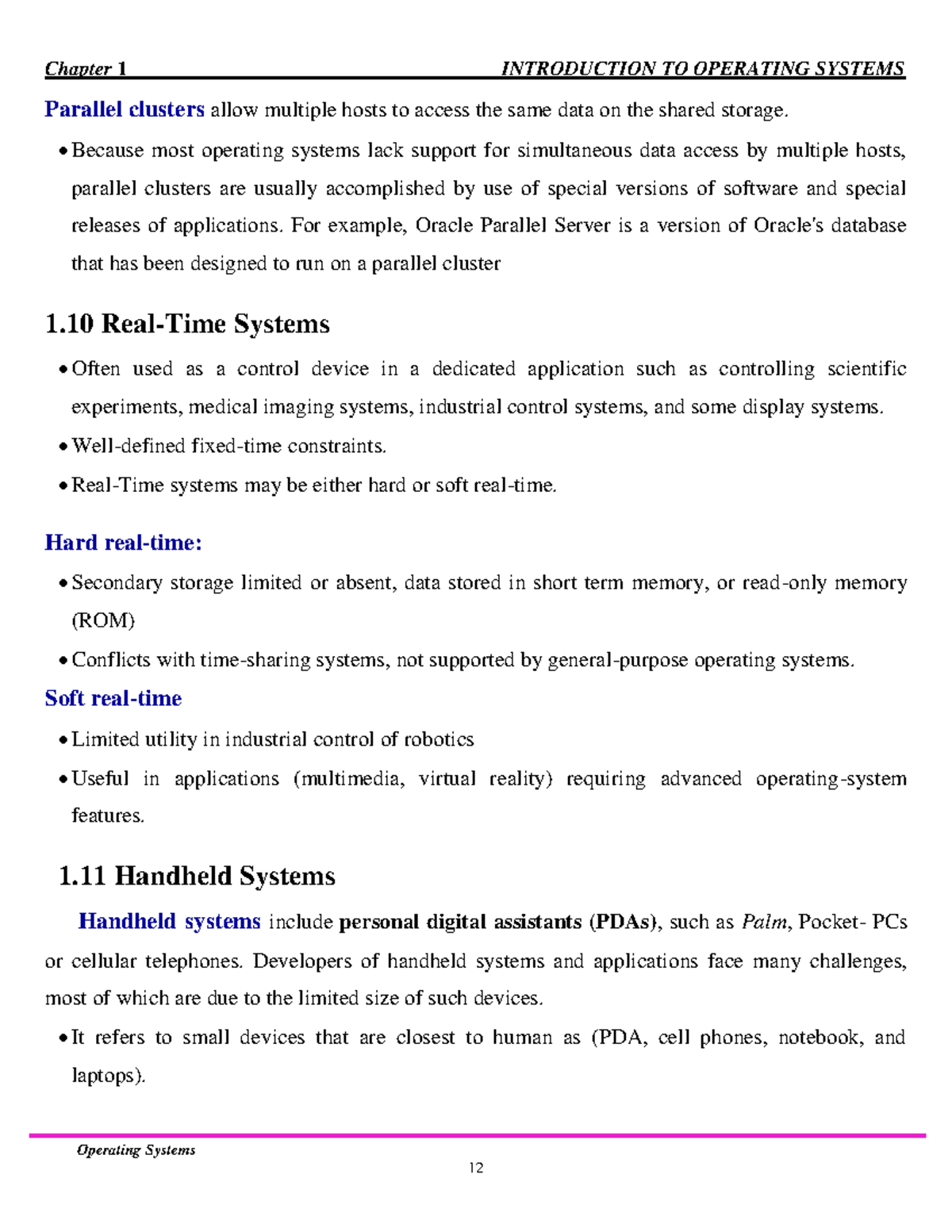 Os Chapter 01 5 An Operating System Os Is A Collection Of Software Programs That Manage And 
