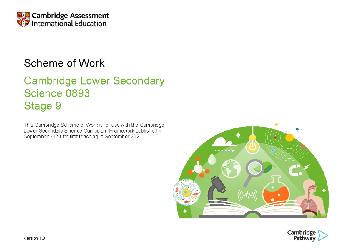 Pdfcoffee - DSSDSAD - Scheme of Work Cambridge Lower Secondary Science ...