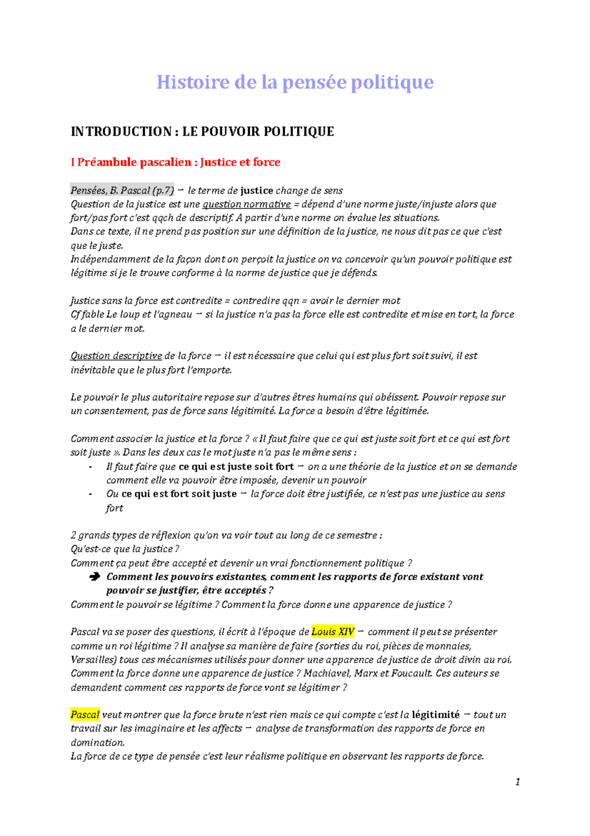 Histoire-de-la-pensée-politique - Histoire de la pensée politique ...