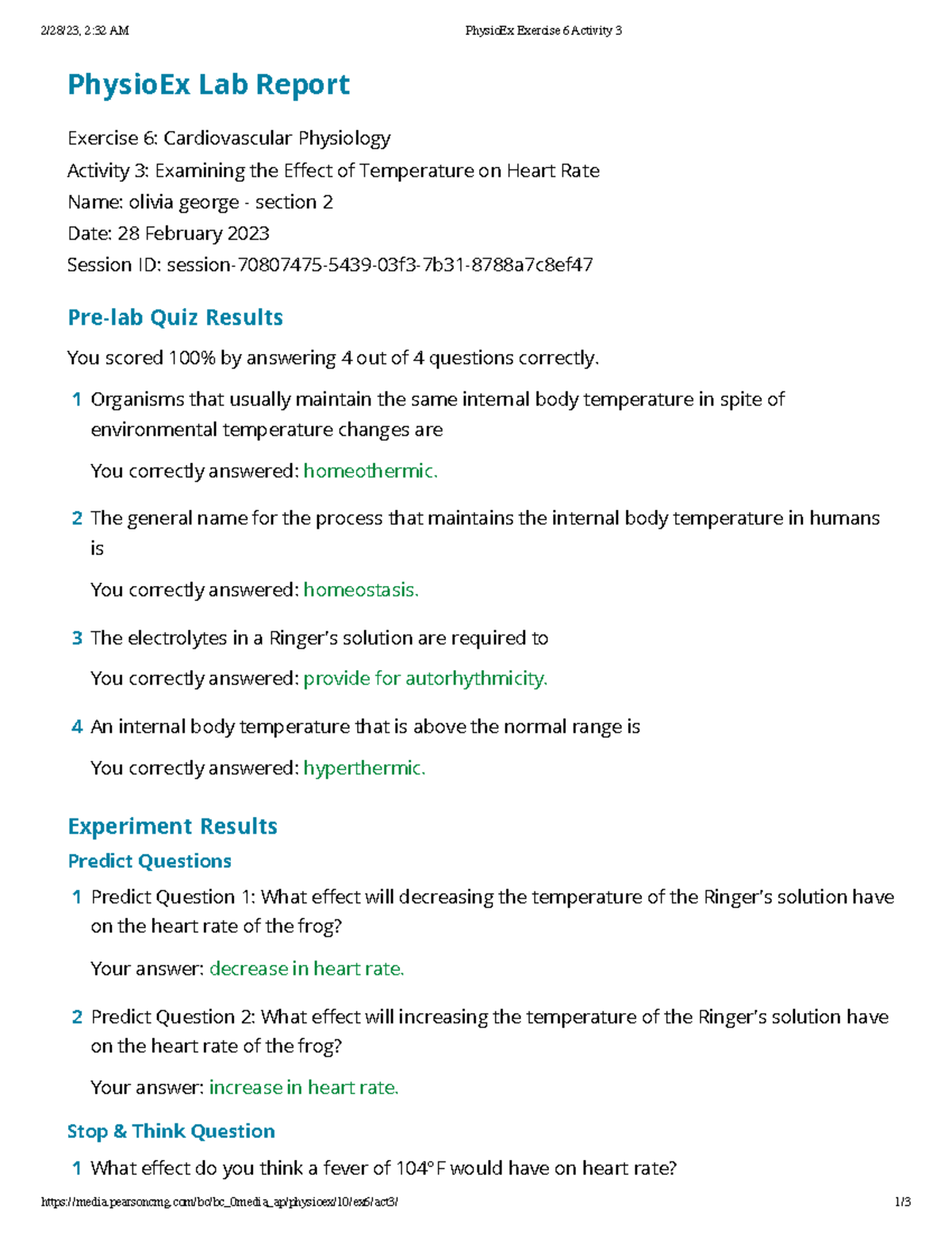 Physio Ex Exercise 6 Activity 3 Pearsoncmg Bc Bc 0media Ap Physioex