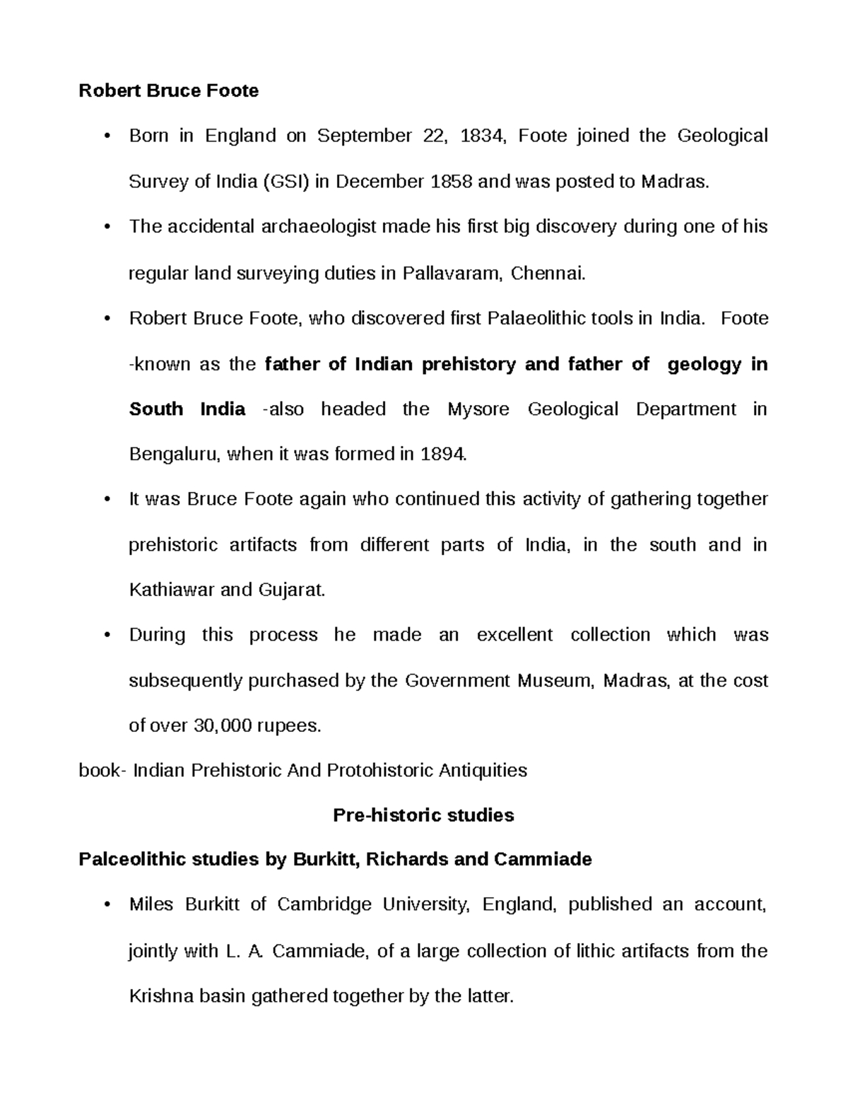 Robert Bruce Foote’s contribution in archaeology - Robert Bruce Foote ...