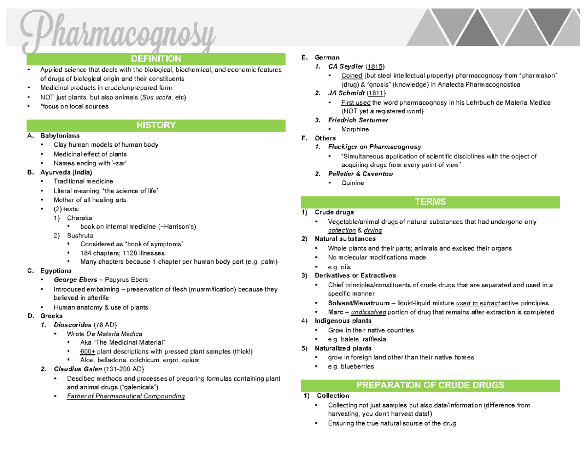 PCOG Handout - DEFINITION Applied science that deals with the ...