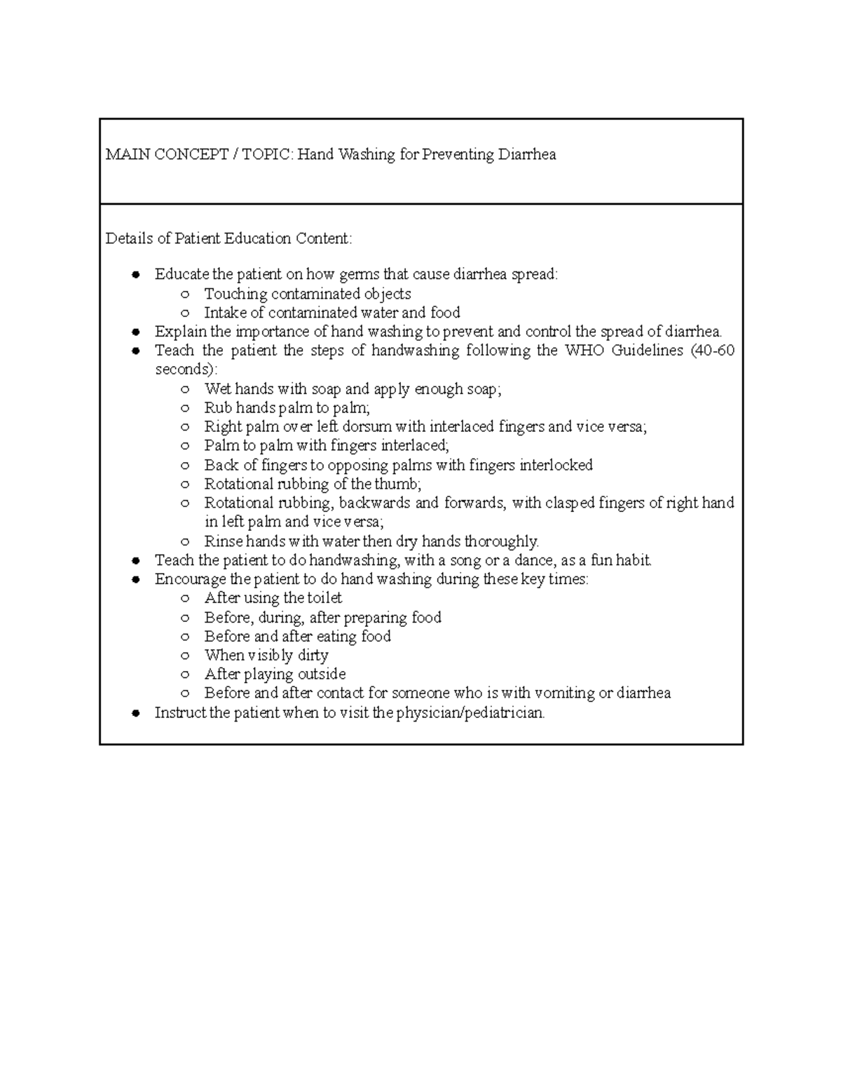 Hand Washing for Preventing Diarrhea (HEALTH EDUC FOR TODDLERS) - MAIN ...