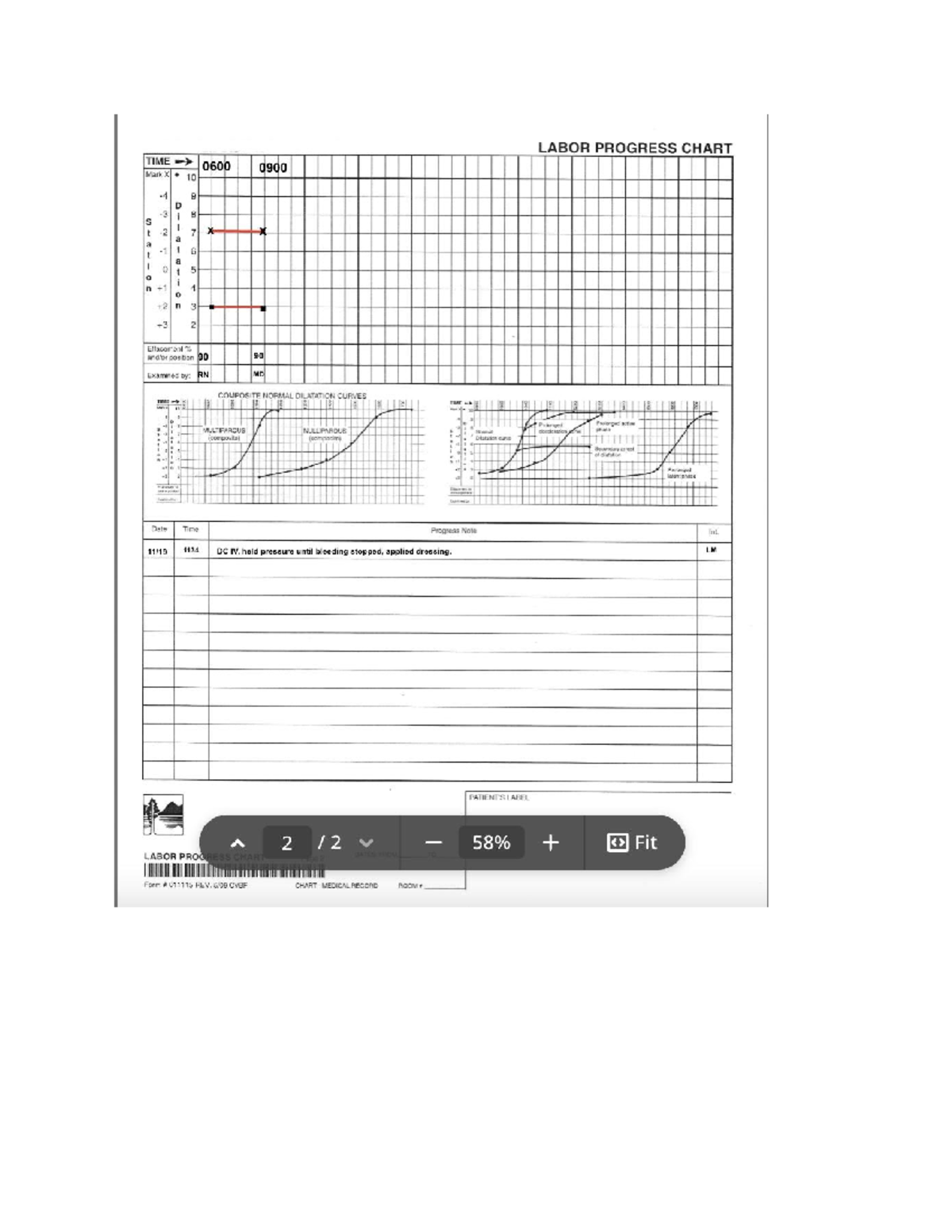 Labor Chart - NURS 220 - Studocu