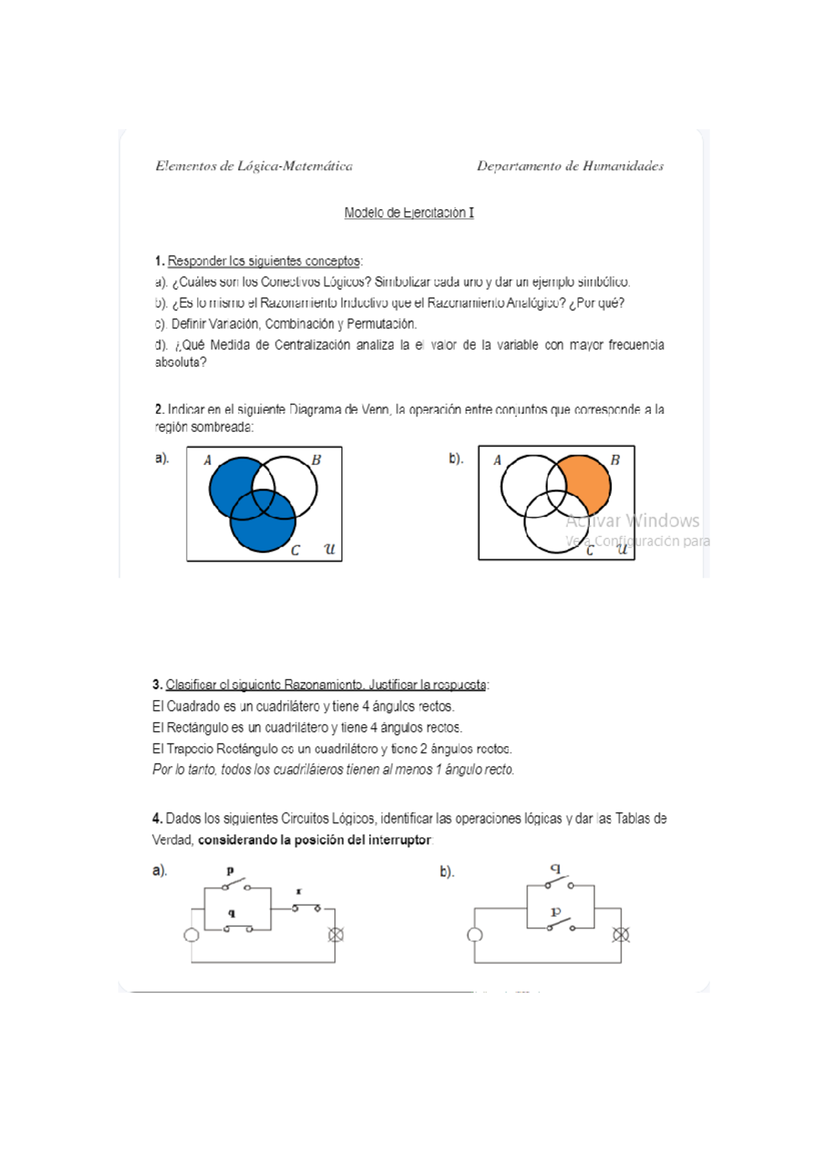 Modelo 6to -x - Elementos de Lógica Matemática - Studocu