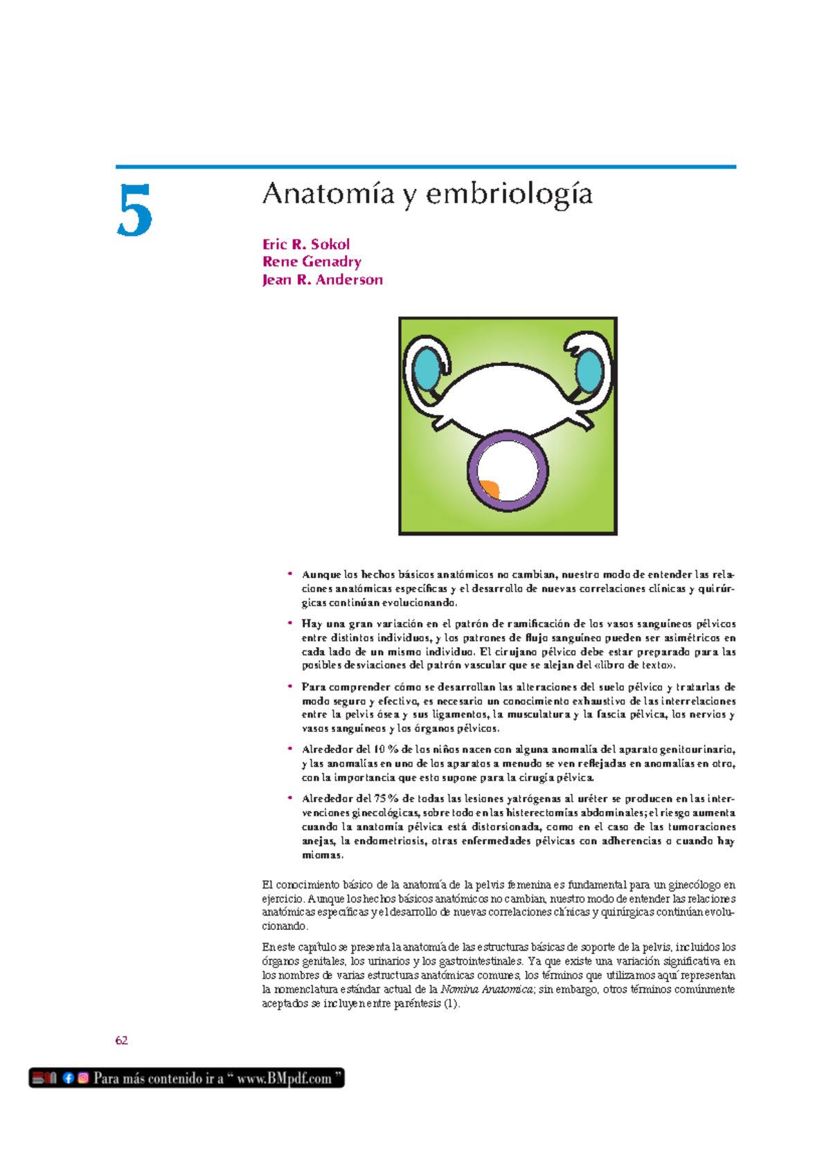 Cap 2 gineco - 5 Anatomía y embriología Eric R. Sokol Rene Genadry Jean ...