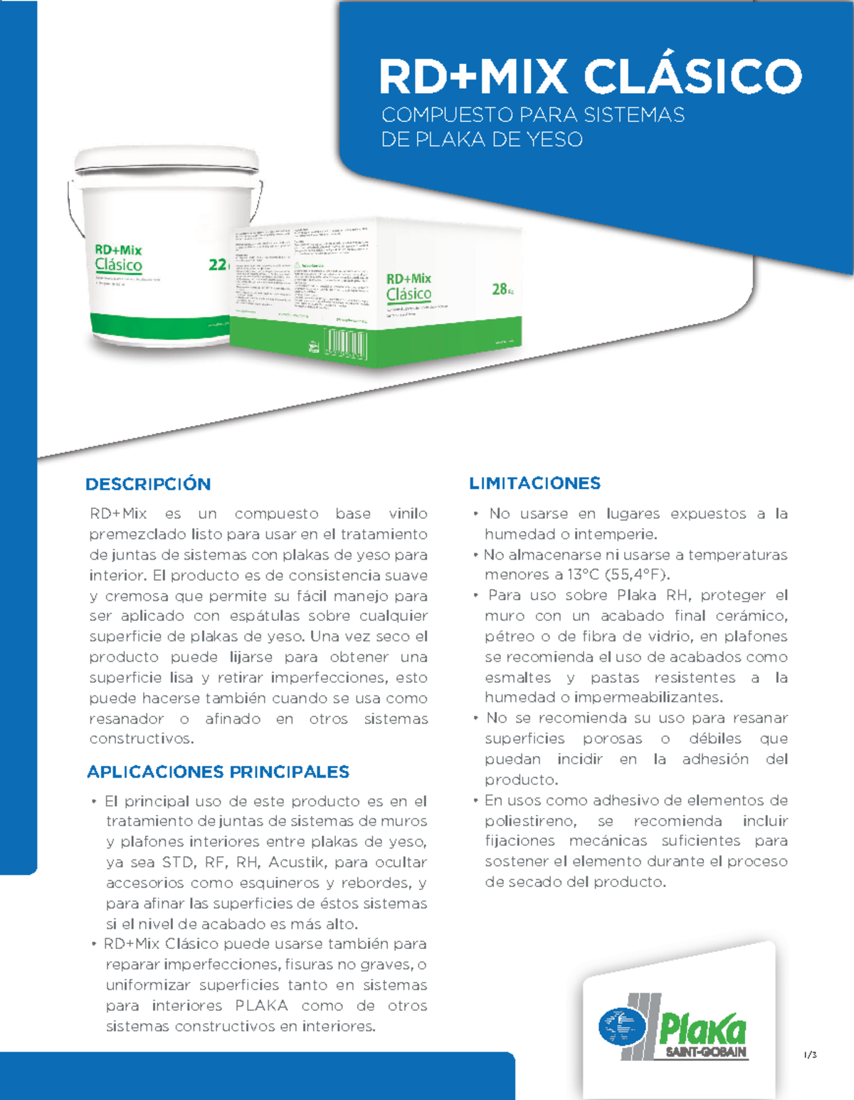 Ft rdmix-2020 - Ficha - CLÁSICO COMPUESTO PARA SISTEMAS DE PLAKA DE ...