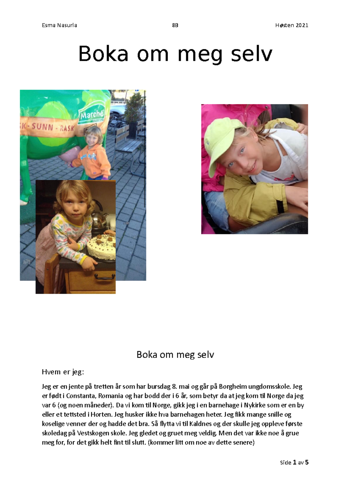 Boka om meg selv borgheim ungdomsskole - Boka om meg selv Boka om meg ...