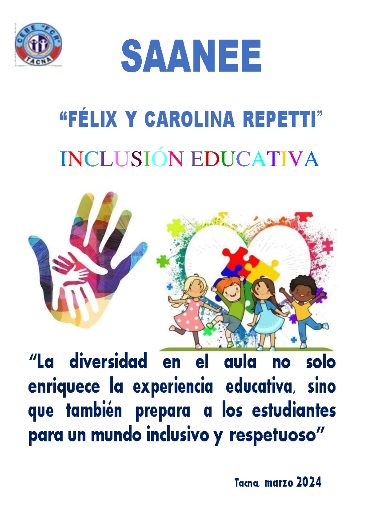 Afiche Saanee - EDUCACION INCLUSIVA - Planificación por Competencias y ...