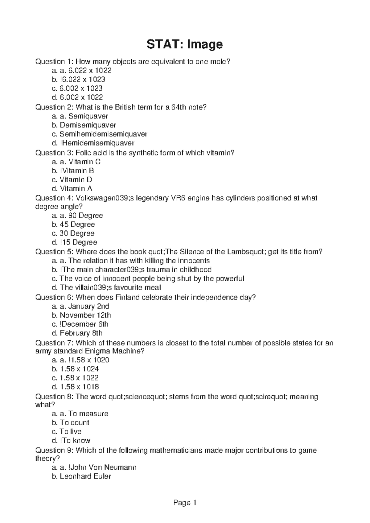 STAT162 Exam 9 - Statistics is a branch of mathematics that deals with ...