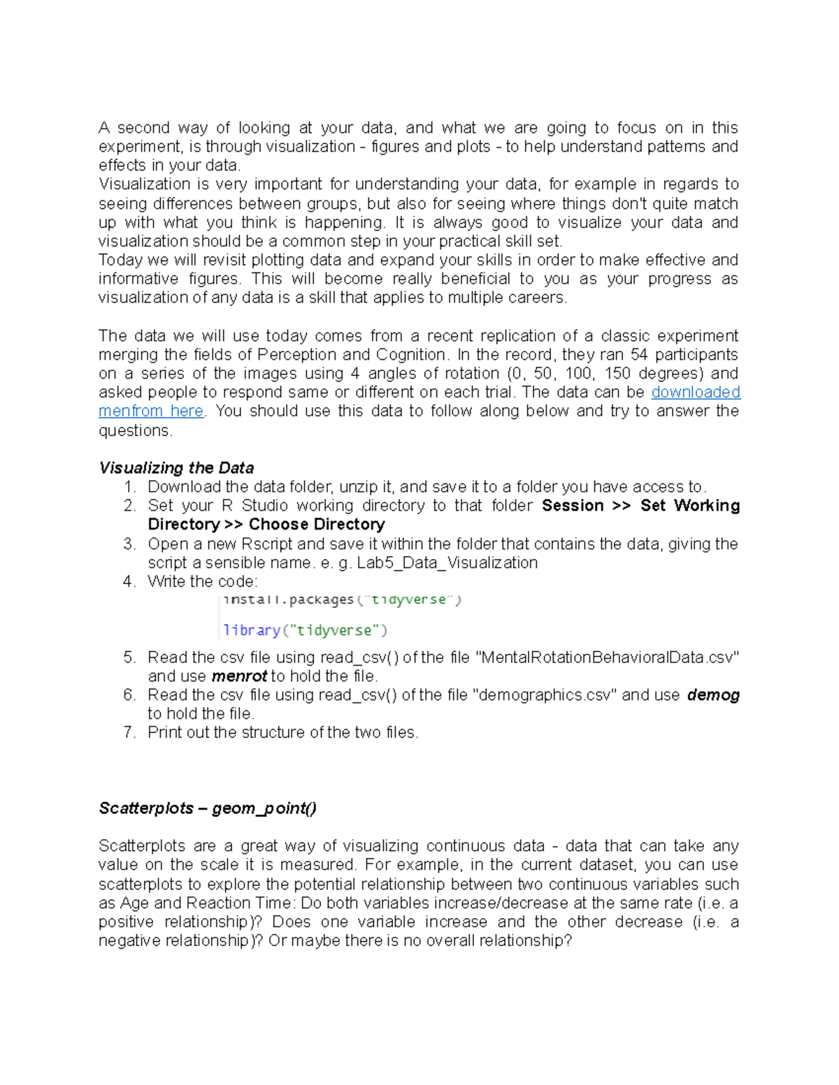 5-Data Visualizationv 2 - A second way of looking at your data, and ...